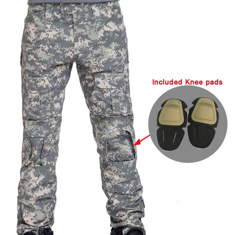 ATAIRSOFT Tactical Military G2 Pants With Knee Pads ACU