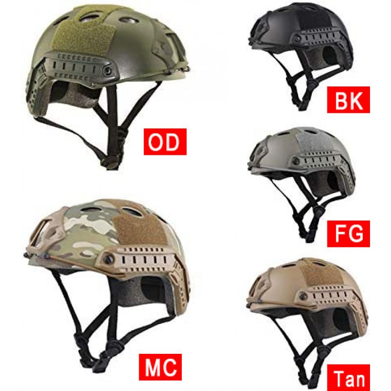 ATAirsoft PJ Type Tactical Fast Helmet Low Price Version Black